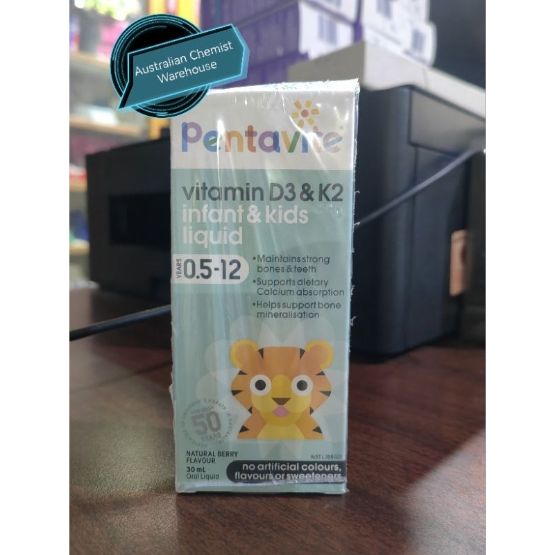 Jual Pentavite Vitamin D3 & K2 Infant & Kids 0.5-12 Years -30 mL Oral ...