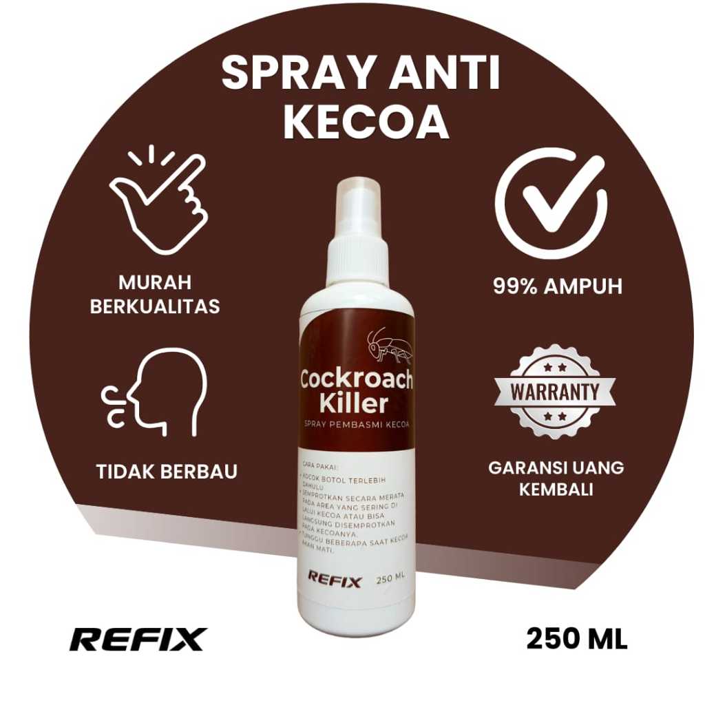 Jual Spray Pembasmi Kecoa 250ml Cockroach Killer Obat Anti Pengusir ...