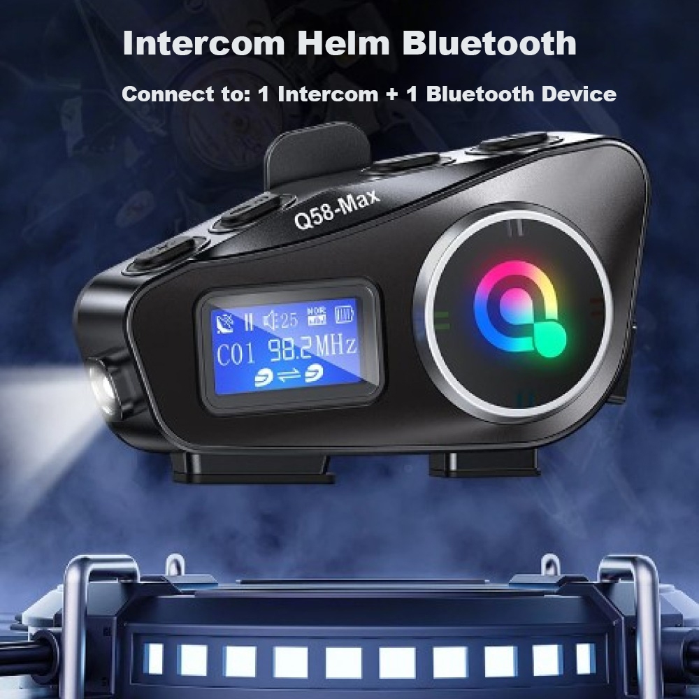Jual Intercom Helm Bluetooth Headset 2 Riders Bahasa Indonesia 1000mAh ...