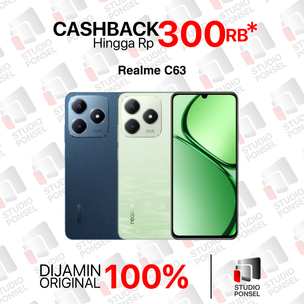 Jual Realme C63 8/128GB | 6/128GB Leather Blue / Jade Green C 63 ...