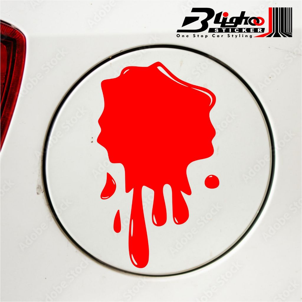Jual Blighoo - Stiker Tanki Cipratan Darah Cutting Sticker Tutup Tangki ...
