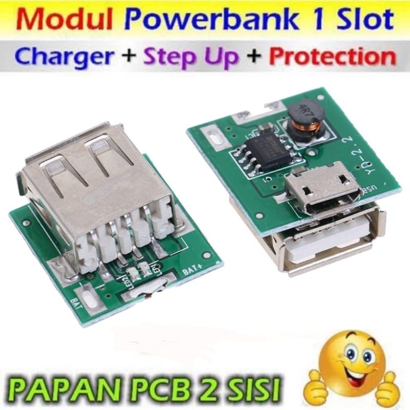 Jual Modul Mesin Power Bank Board USB 5V 1A DIY Charger Step Up ...