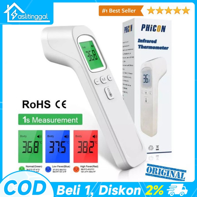 Jual Termometer Digital Infrared Termometer Suhu Tubuh Digital ...