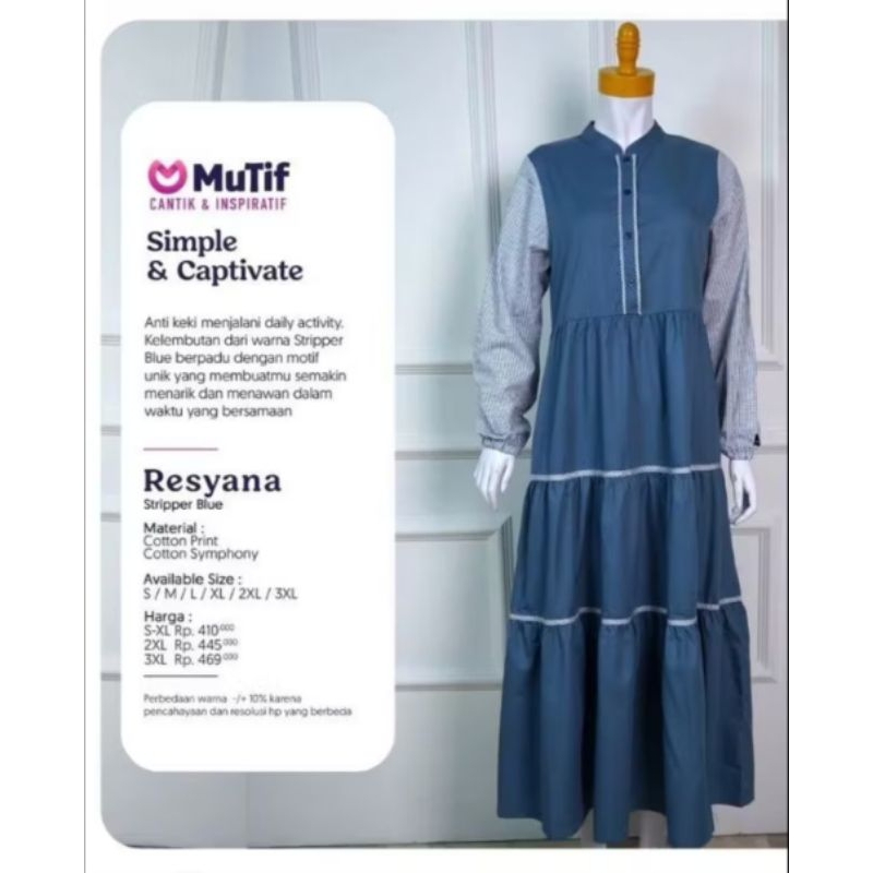 Jual MUTIF RESYANA # GAMIS MUTIF ORI RESYANA PURPLE FLINT | Shopee ...