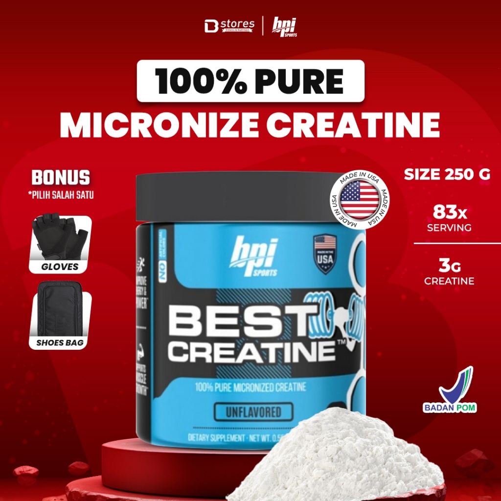 Jual BPI Sports Best Creatine Monohydrate 250 Gram Bstores | Shopee ...