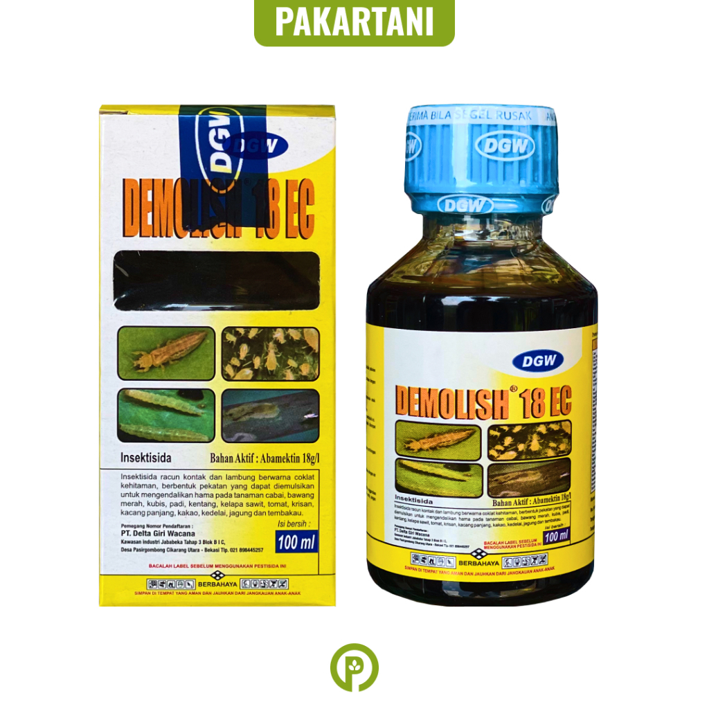 Jual DEMOLISH 18 EC Insektisida Kontak Abamectin - Obat Hama Tanaman ...