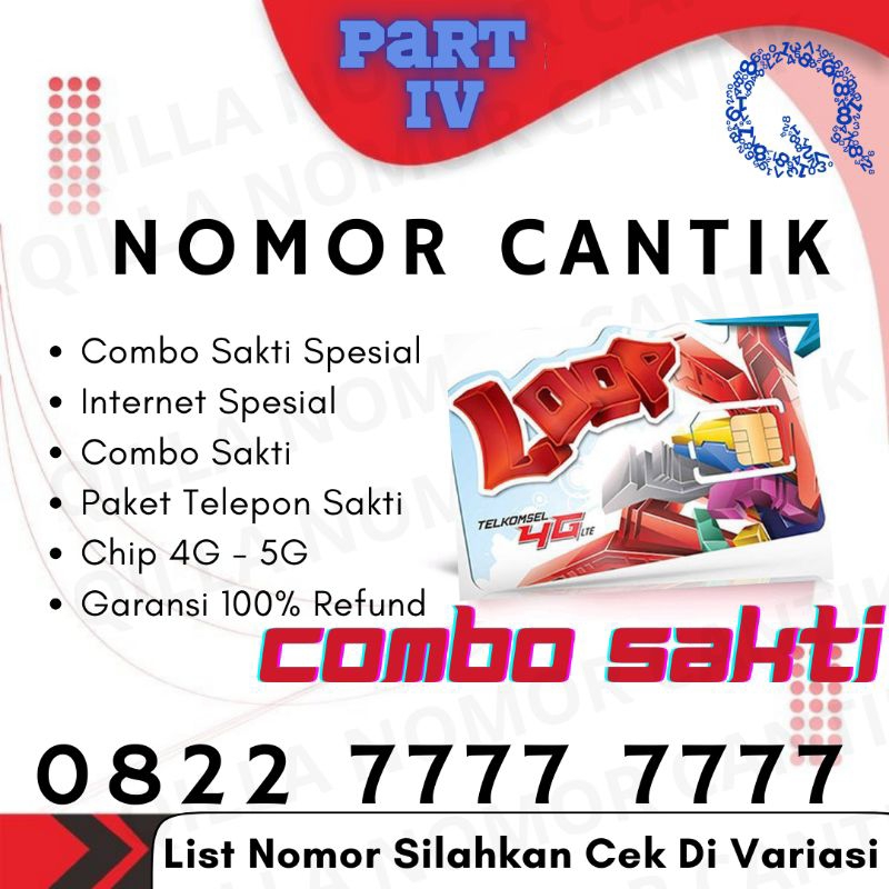 Jual Kartu Perdana LOOP IV Combo Sakti Nomor Cantik | Shopee Indonesia