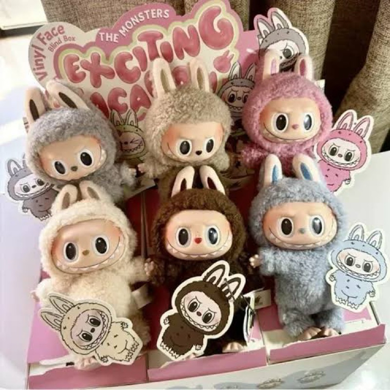 Jual (SECRET READY) LABUBU EXCITING MACARON V1 Vinyl Face ORIGINAL ...