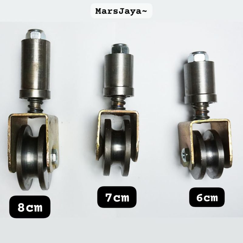 Jual Roda pagar sliding nilon UK 6,7,8 cm / roda pagar siap pasang ...