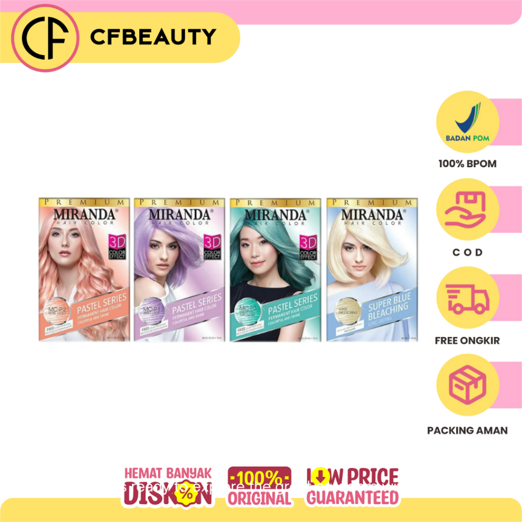 Jual Miranda Hair Color Pastel Series [30ml] / Cat Rambut Miranda ...