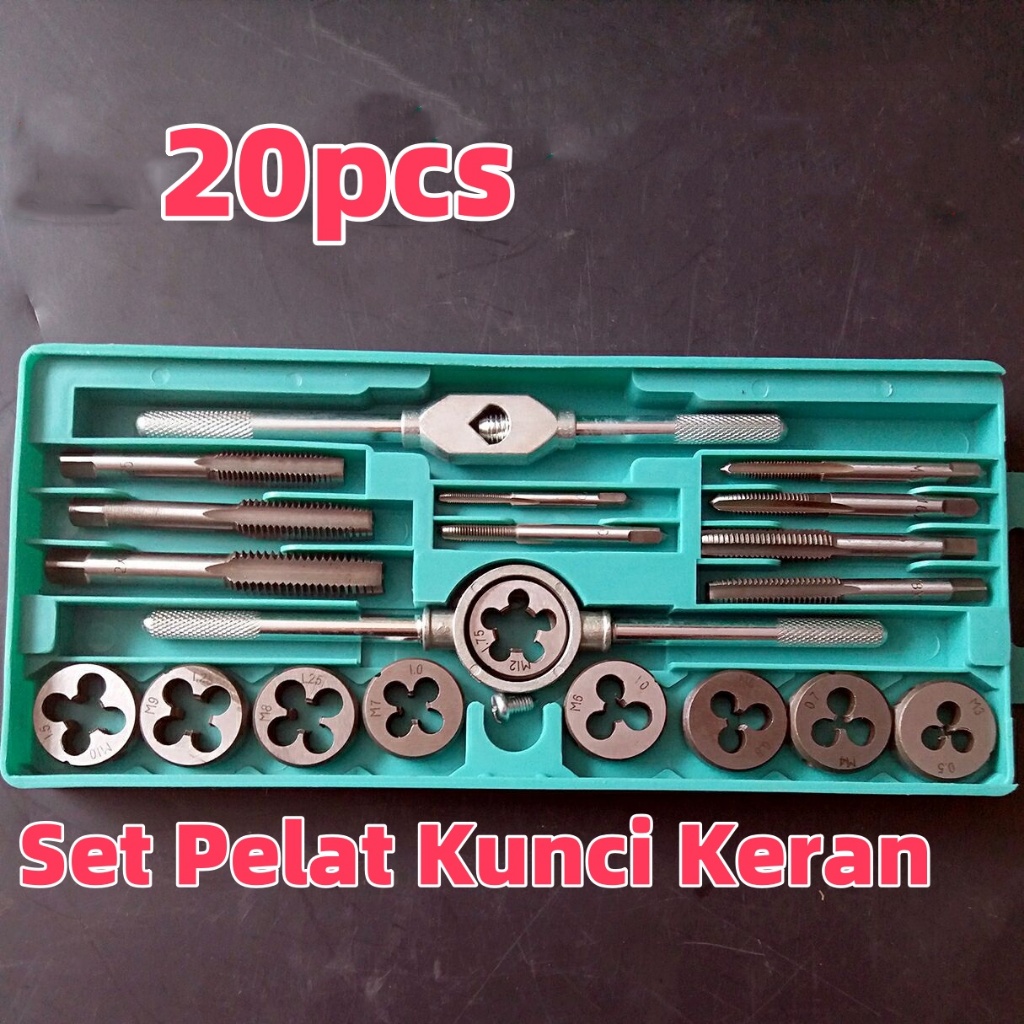 Jual 20pcs Tap Die Set Alat Snai dan Tap Ulir Dart Mur Baut Alat Senai ...