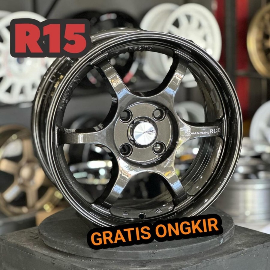 Jual velg ring 15 ADVAN RG D lebar 6,5 velg mobil r15 vios brio ayla agya | Shopee Indonesia