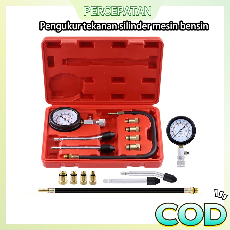 Jual 8Pcs / Set Tester Kompresi Silinder Mesin Mobil Alat Pengukur ...