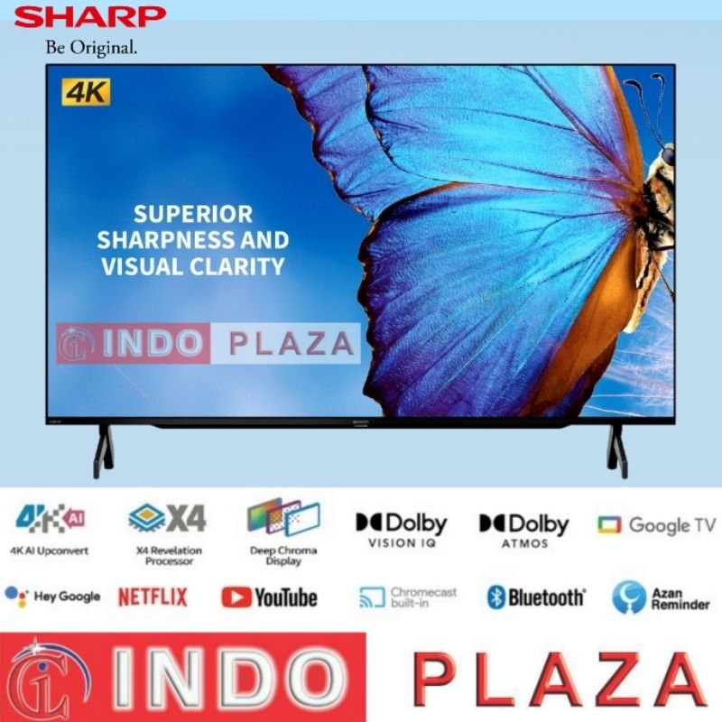 Jual TV SHARP 42 / 50 / 55 / 65 / 75 inch FK1X series GOOGLE TV 4K UHD ...
