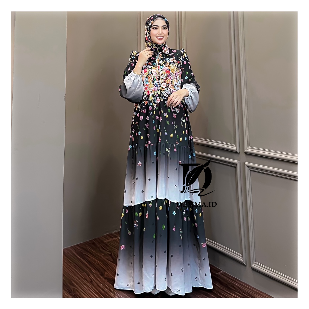 Jual LABHU LUXURY SET HIJAB - ceruty armany Printing dumma berfuring by ...