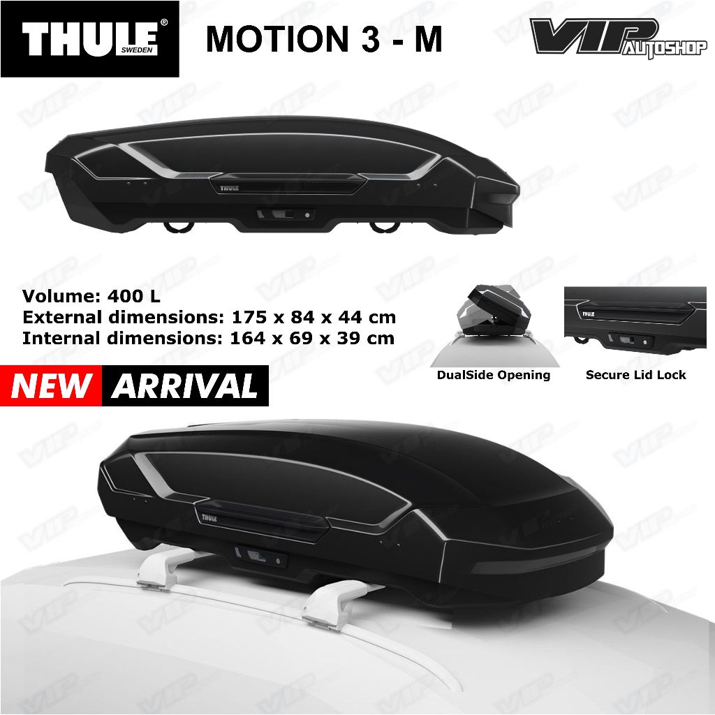 Jual THULE MOTION 3 M original sweden roof box roofbox cargo bagasi ...