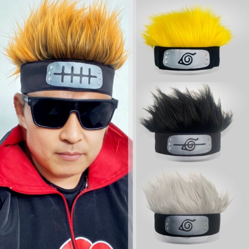 Jual Topi Rambut Palsu Pria , Cosplay Anime , Naruto , Sasuke , Kakashi ...