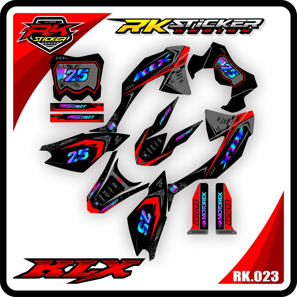 Jual DECAL STIKER KLX BF - DECAL KAWASAKI KLX BF PREMIUM FULLBODY. RK ...