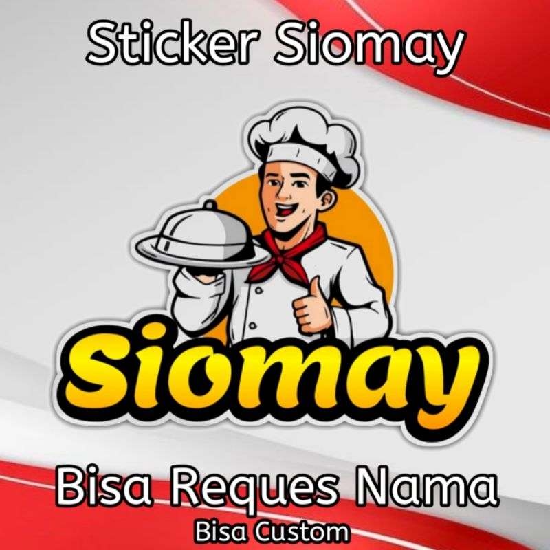 Jual Stiker Siomay | Stiker Gerobak Kaca Jualan | Shopee Indonesia