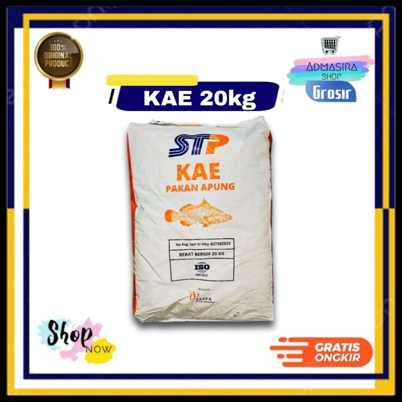 Jual Pakan Ikan STP KAE 20kg 1 Sak Karung 5mm Pakan Pelet Apung Koi KAE ...