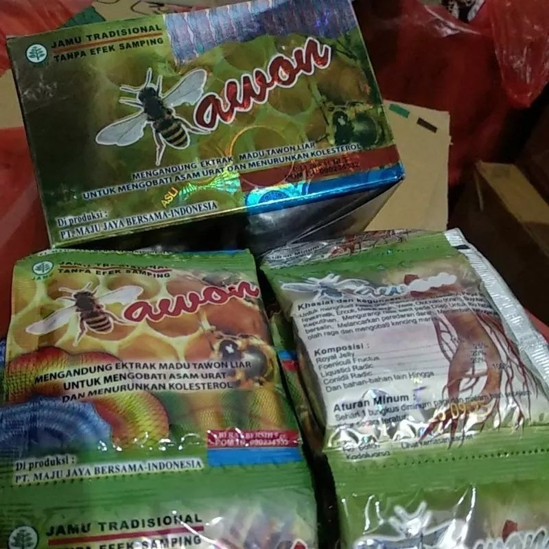 Jual ASLI TAWON SERBUK Jamu Herbal 1 Box isi 20 Sachet TWS Serbuk ...