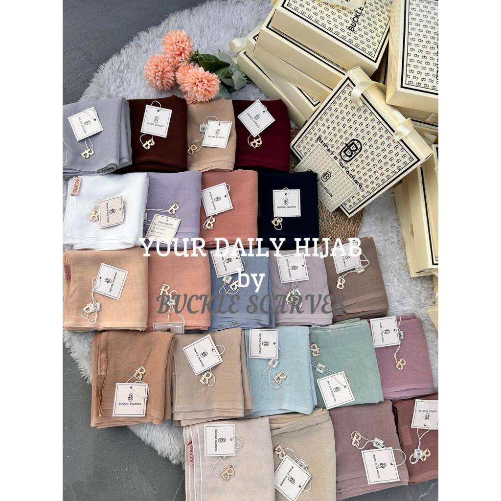 Jual Hijab Segi Empat Paris Japan Super Premium LC Metal Logo BUCKLE ...