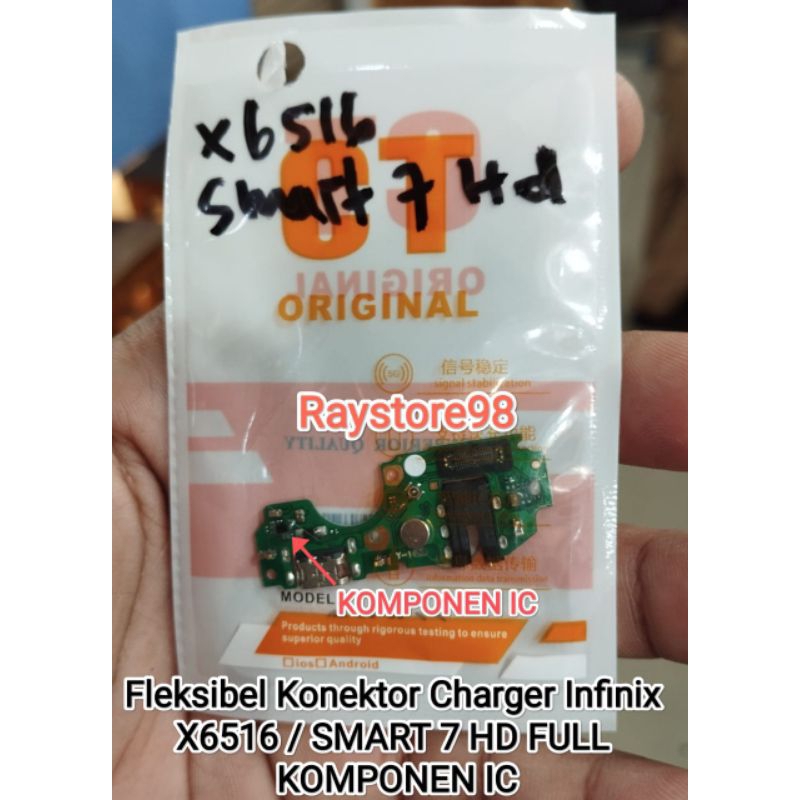 Jual Flexibel Charger Infinix X6516 / SMART 7 HD ORIGINAL FULL KOMPONEN IC Fleksibel Papan ...