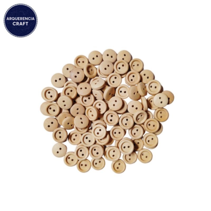 Jual 10 Pcs Kancing Kayu Polos 11 mm | Kancing Kayu Kemeja 18L | Shopee ...