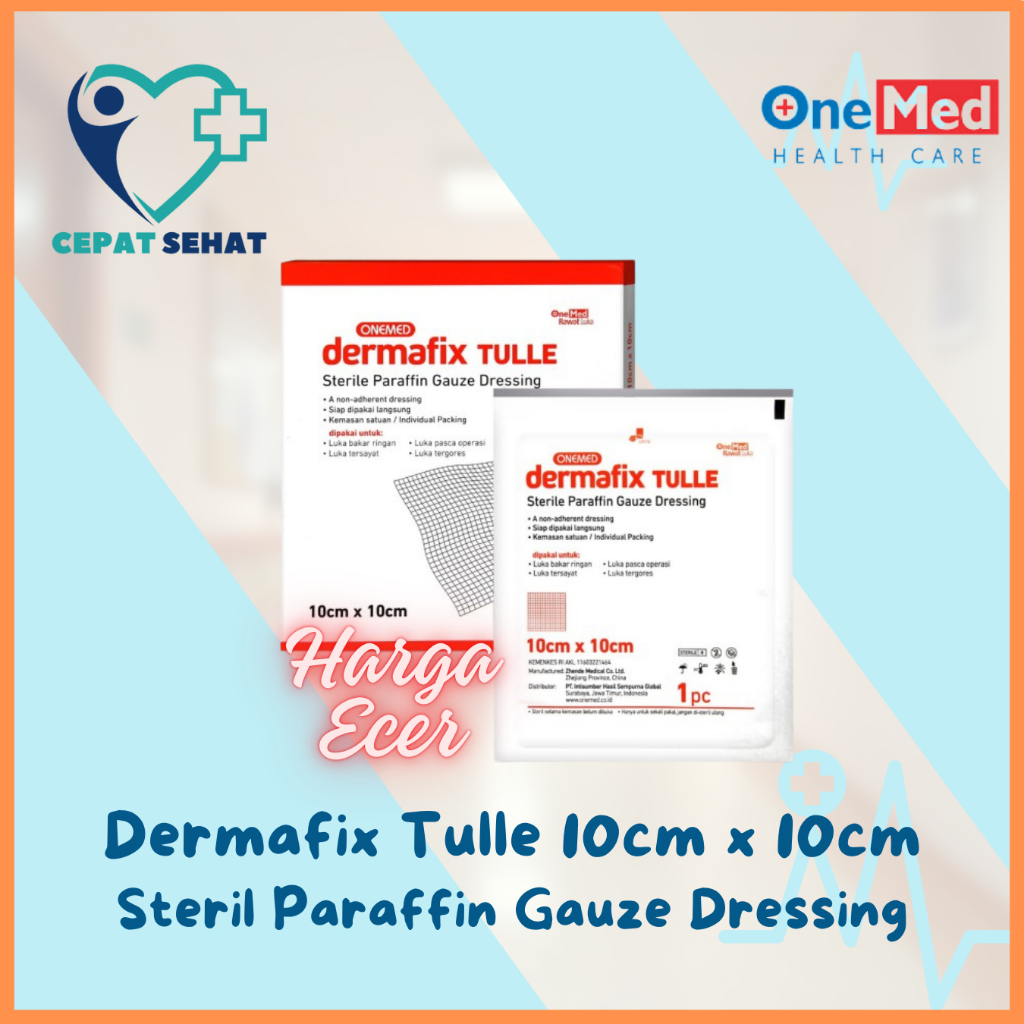 Jual Kasa Luka Dermafix Tulle 10 x 10 Cm Paraffin Gauze Onemed 1 Pcs ...