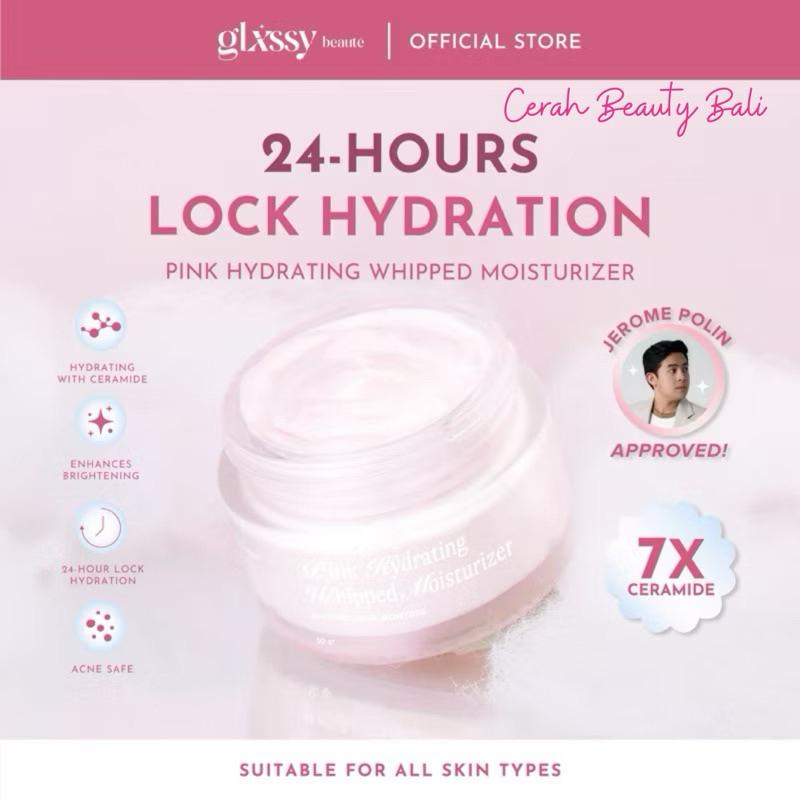 Jual PINK HYDRATING WHIPPED MOISTURIZER GLXSSY BEAUTE [ MOISTURIZER ...