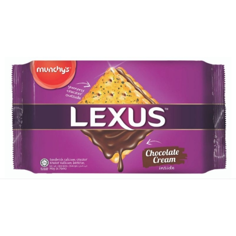 Jual munchy's Lexus Biskuit Sandwich Chocolate cream 190 gram | Shopee ...