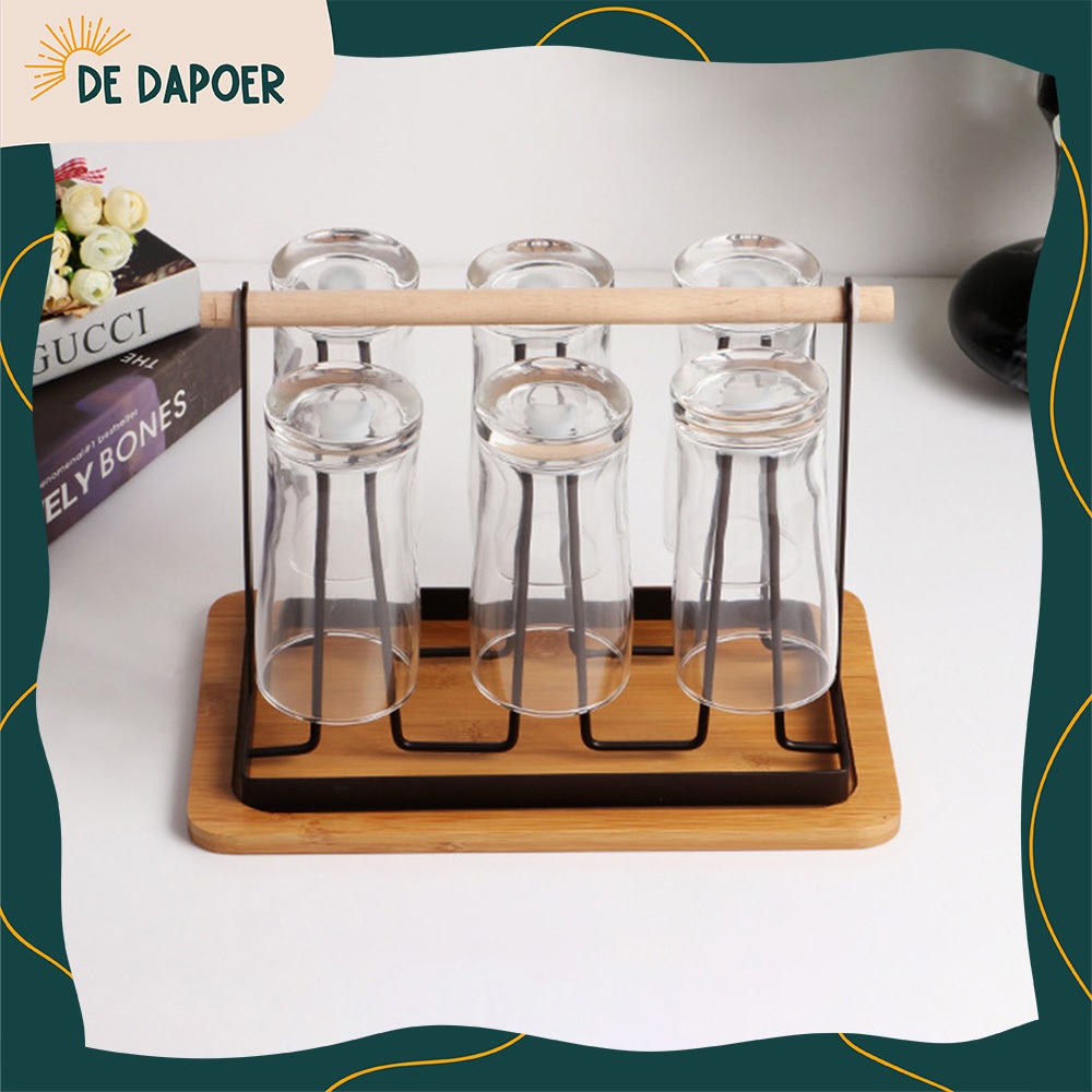 Jual Rak Gelas Minuman Tatakan Gelas Cangkir Meja Makan Dapur Wastafel ...