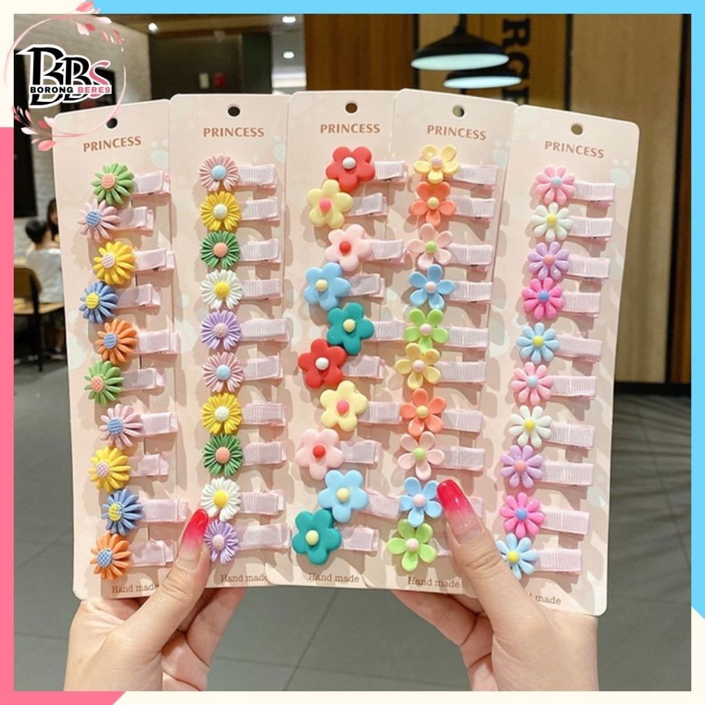 Jual BORES Jepit Rambut Anak Motif 3D 10 PCS Aksesoris Rambut Anak ...