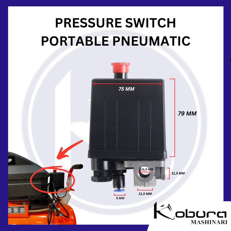 Jual Pressure Switch Otomatis Automatic Portable Pneumatic Kompressor ...