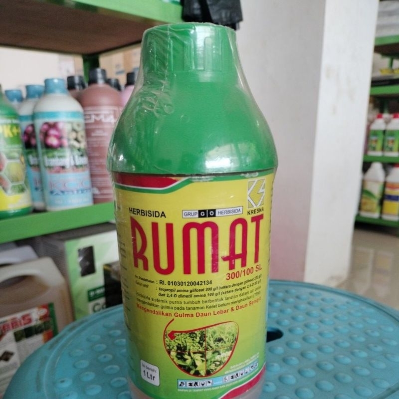 Jual herbisida RUMAT 300/100SL 1liter mengendalikan gulma berdaun lebar ...