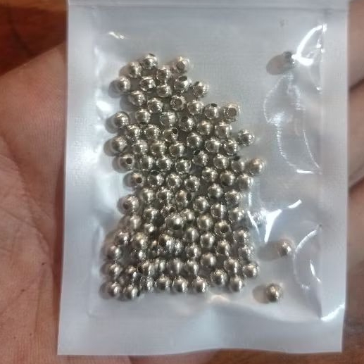 Jual 100pcs bead besi METALBEADS spacer 4mm | Shopee Indonesia