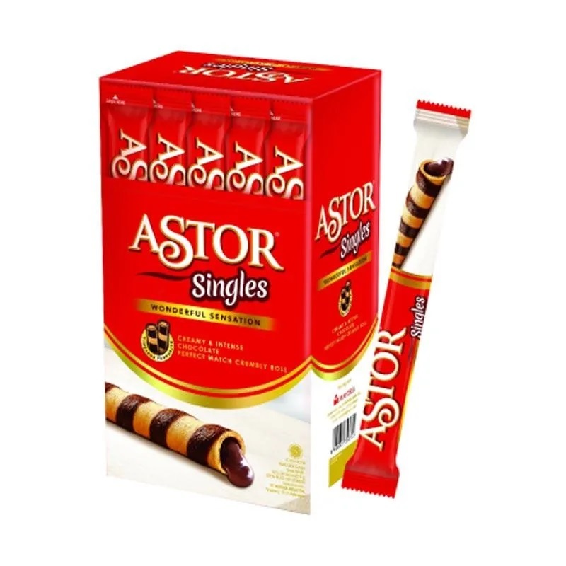 Jual Astor Single Kemasan Baru 1 Box Isi 20 - Astor Mini Wafer Rolls ...