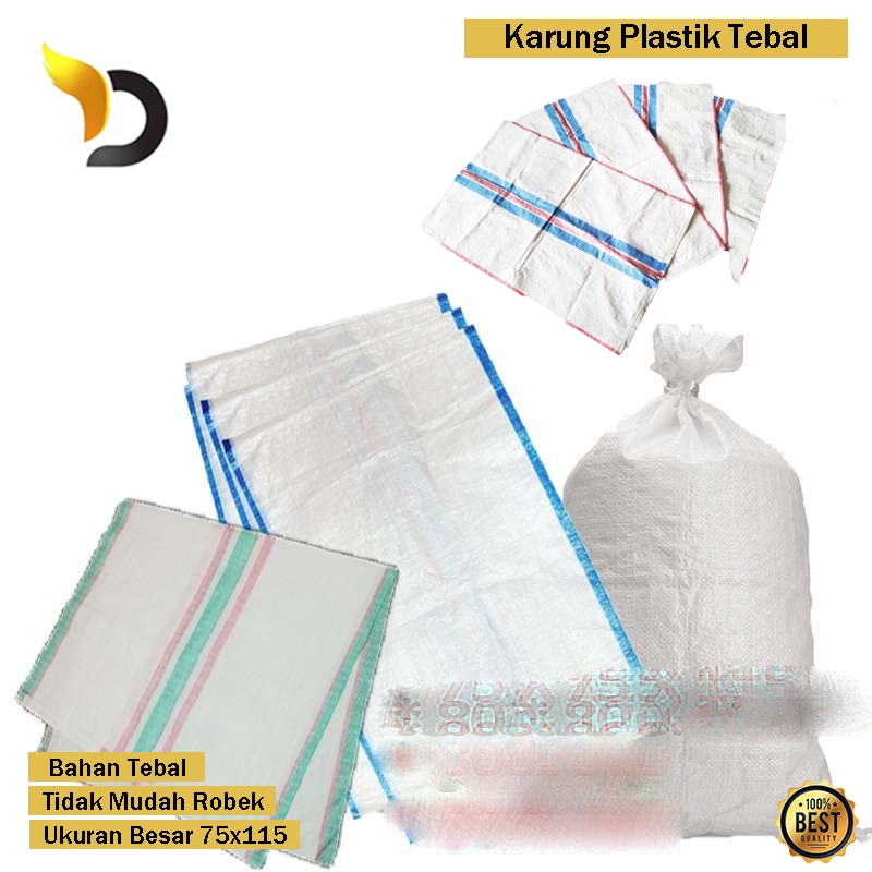 Jual Karung Plastik Tebal Ukuran 75 x 115 Karung Packing Paket Karung ...