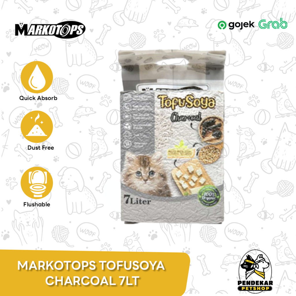 Jual GOSEND Markotop Soya Tofu Clump Cat Litter 7 Cat Litter Pasir ...