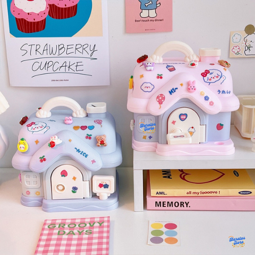 Jual Mainan Anak Balita Rumah House Bank Celengan Tempat Penyimpan Uang ...