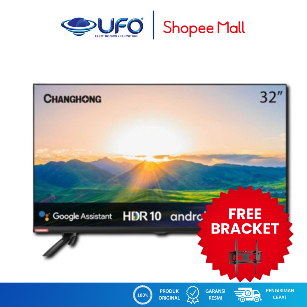 Jual Changhong 32 Inch Android TV HD L32H7 | Shopee Indonesia