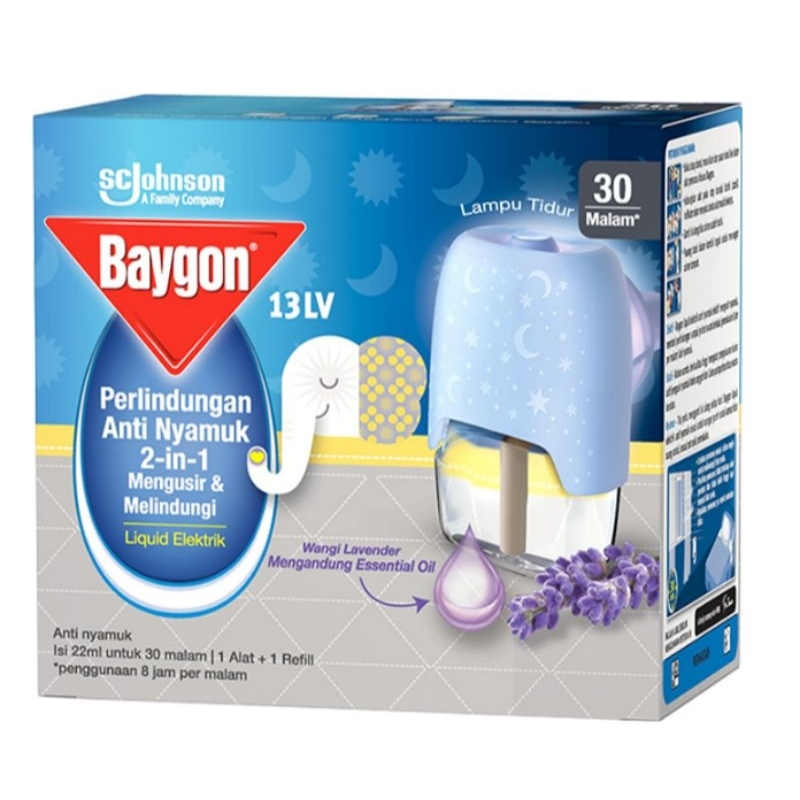 Jual Baygon Liquid Elektrik Obat Pembasmi Nyamuk Lavender ( Alat + isi 22 ml ) | Shopee Indonesia