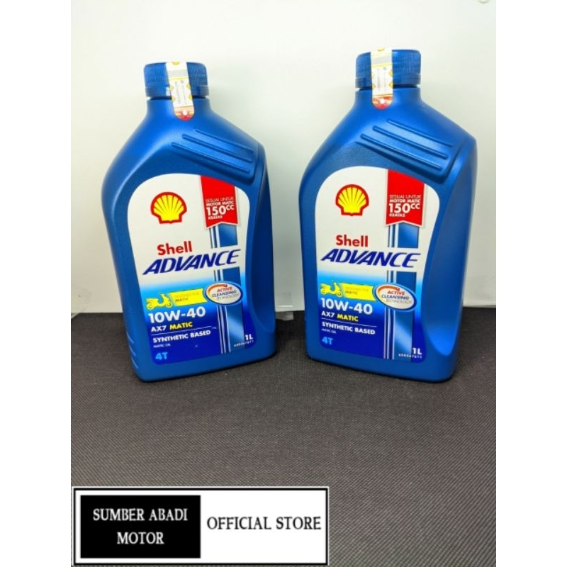 Jual OLI MESIN SHELL AX7 MATIC 10W-40 1L (ORIGINAL) | Shopee Indonesia