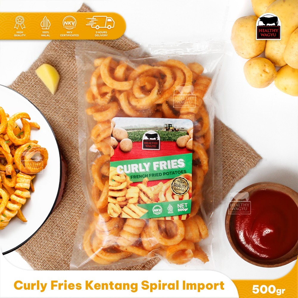 Jual Curly Fries Kentang Goreng Spiral Lamb Weston 500 Gram Healthy ...