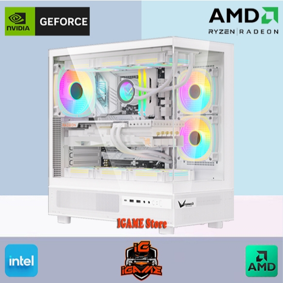 Jual PC GAMING White Edition Core i5 12400F I DDR5 32GB I RTX 4060Ti ...