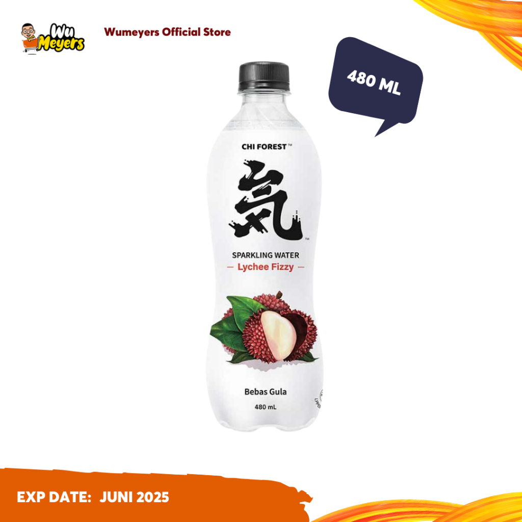 Jual CHI FOREST Sparkling Water Lychee Fizzy 480 ml / Air Bersoda Rasa Buah Leci | Shopee Indonesia