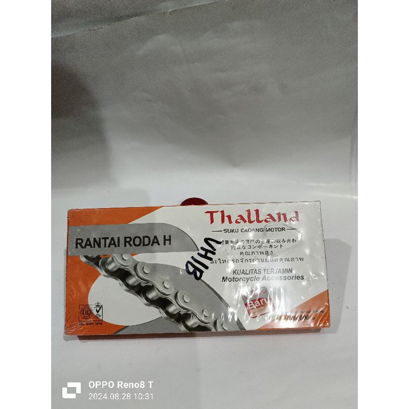 Jual [1 set] RANTAI MOTOR 428H-140L MERK THALLAND RANTE RODA MOTOR 428H ...