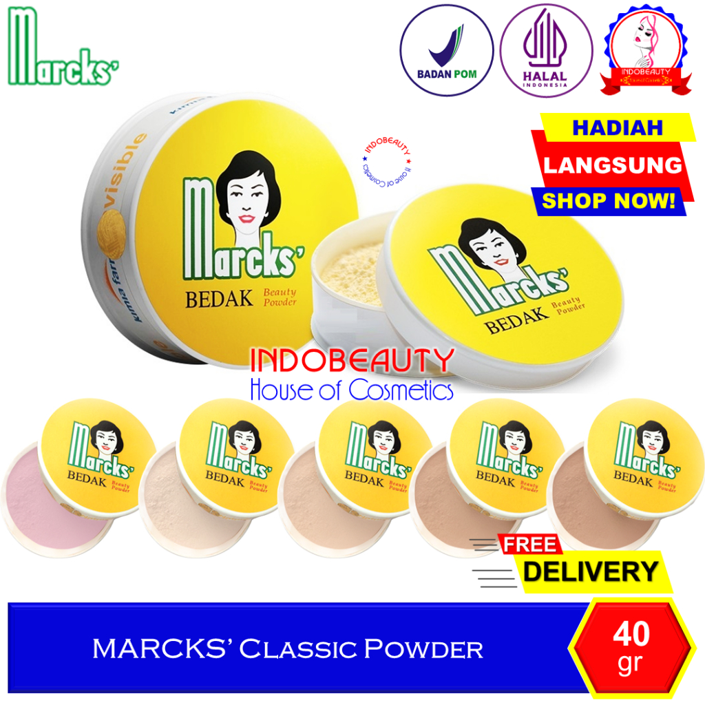 Jual MARCKS Classic 40 gr Loose Powder Bedak Tabur | Shopee Indonesia