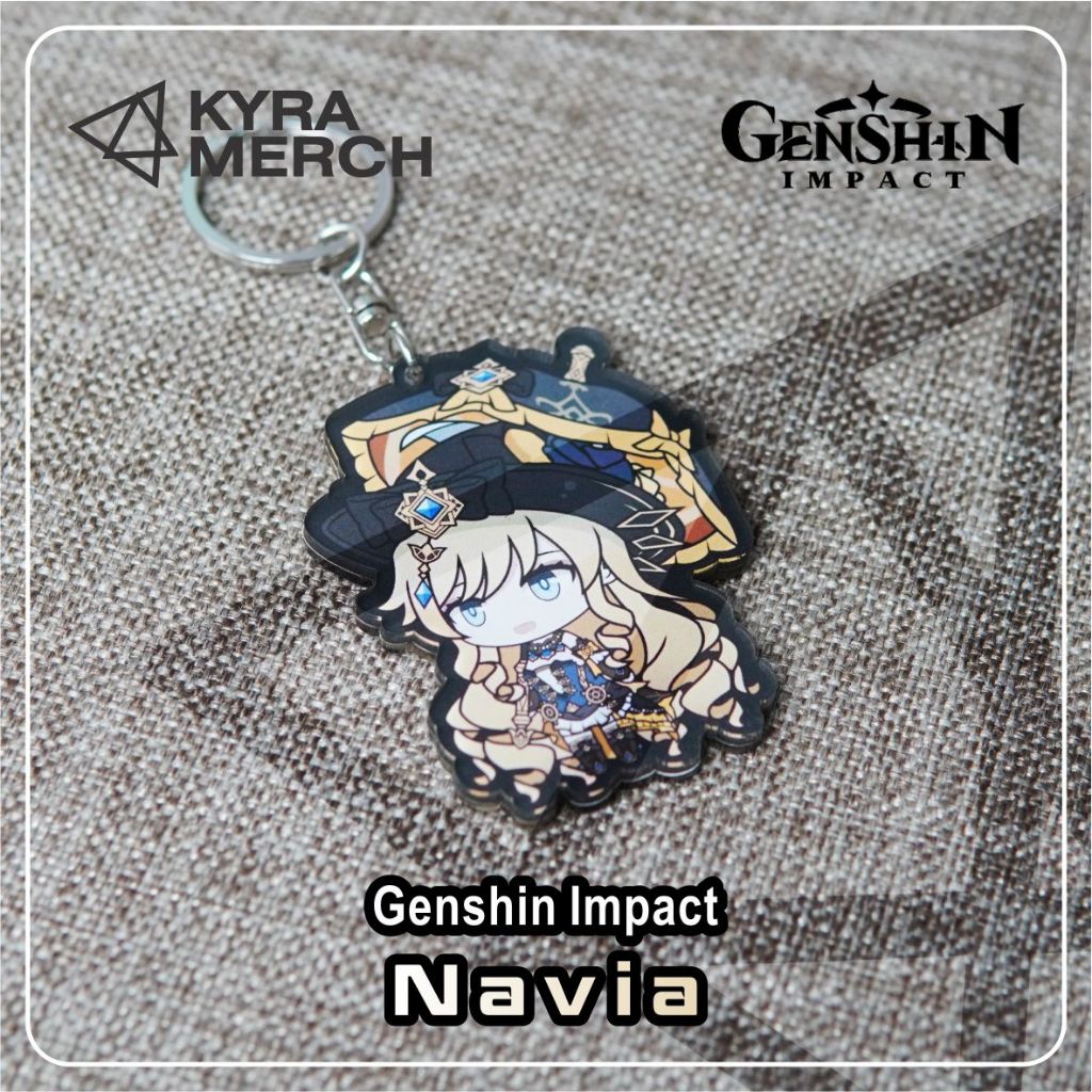 Jual Keychain Genshin Impact - Navia | KyraMerch Anime Fanmerch Dealer ...