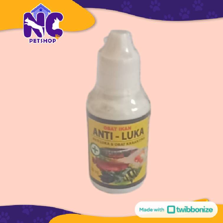 Jual ANTI-LUKA 30ML - Obat ikan luka borokan, sirip kena parasit dan ...